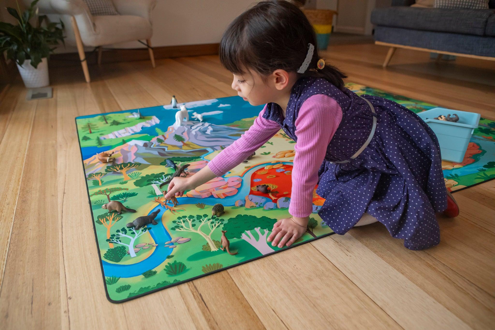 "The Explorer" | Wildlife Play Mat – Habitat Mat